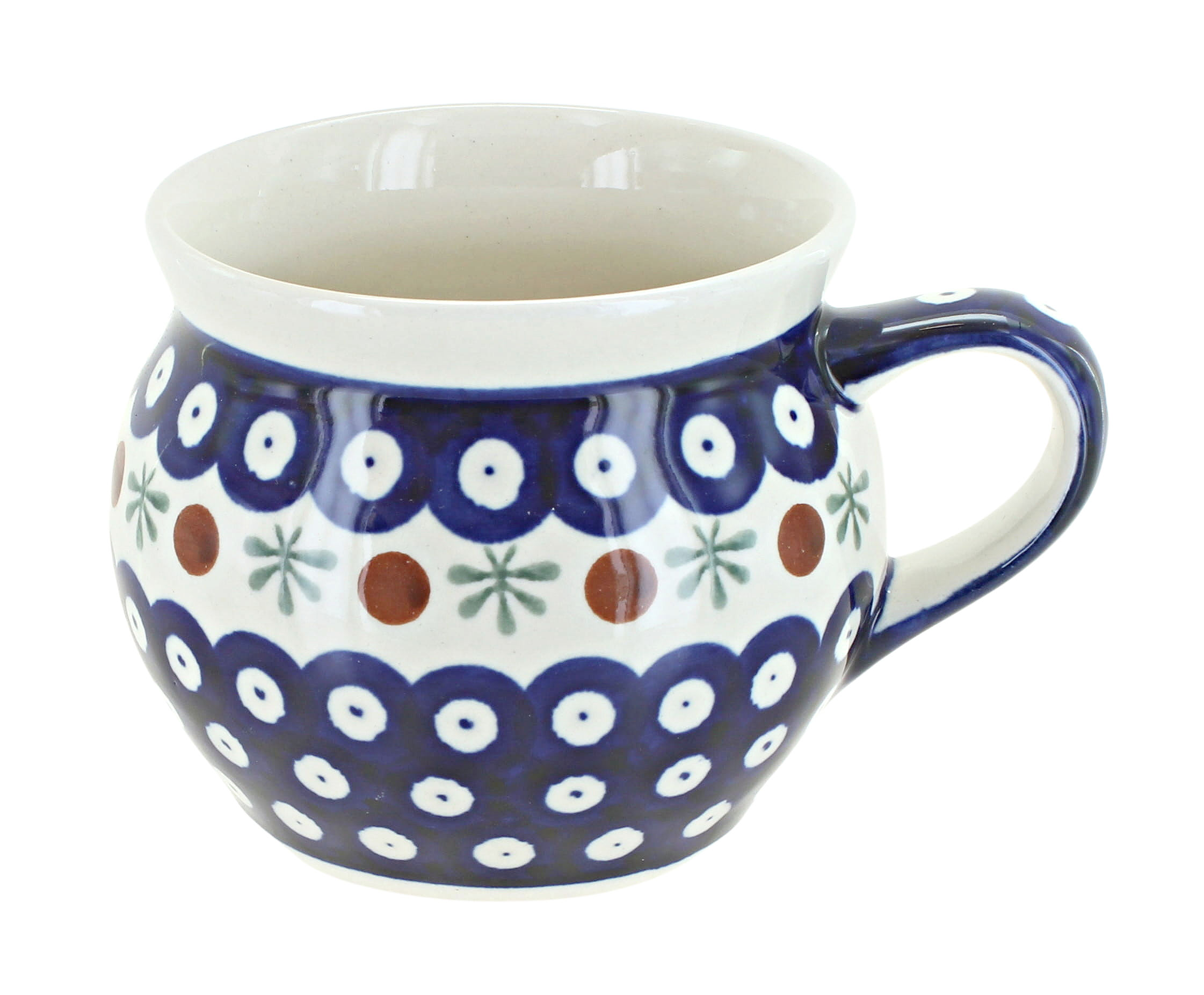 Blue Rose Polish Pottery | Nature Bell Shaped Mug