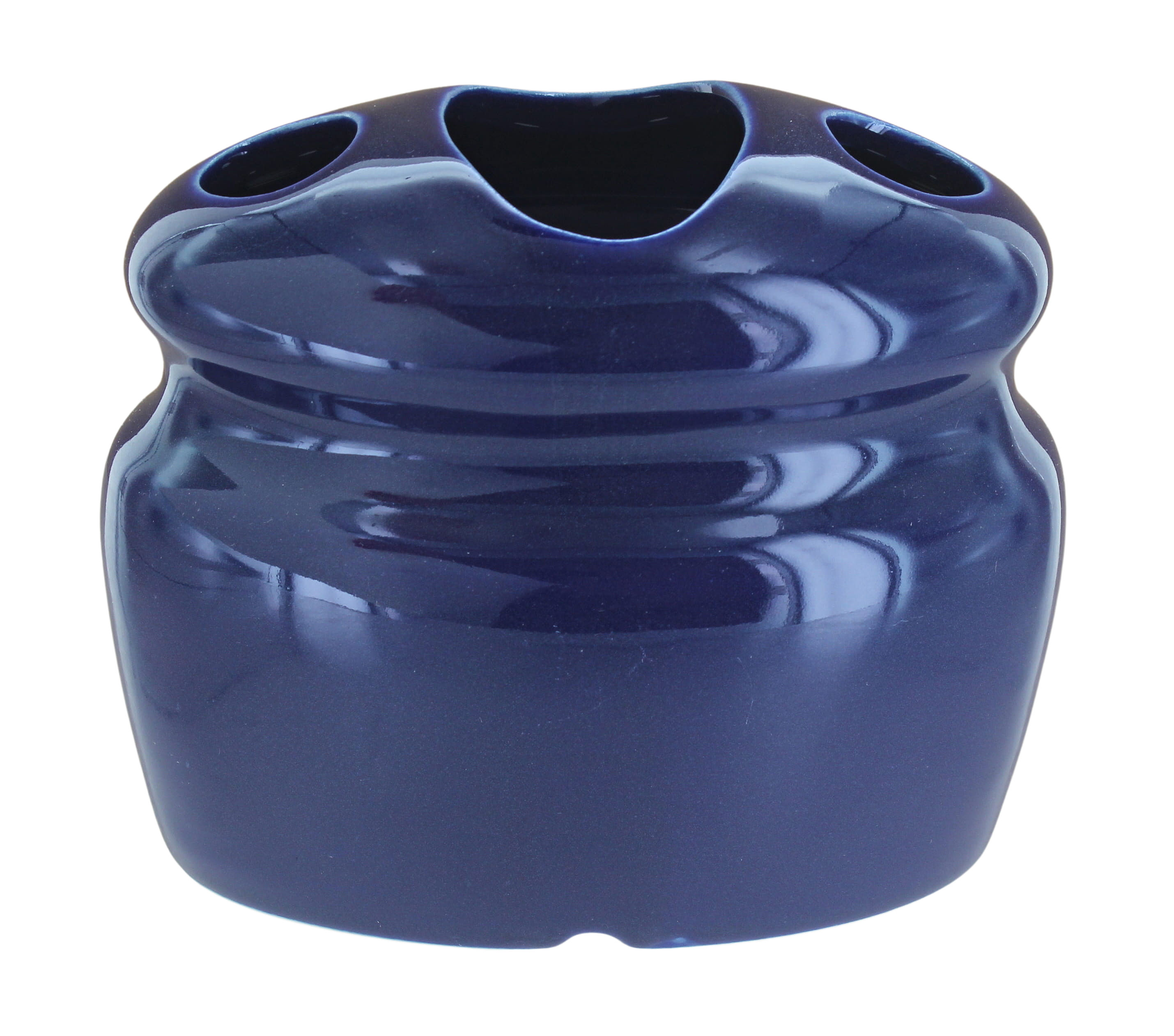 Blue Rose Polish Pottery | Colbalt Toothbrush Holder