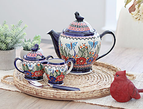 Blue Rose Polish Pottery | Coffee & Tea