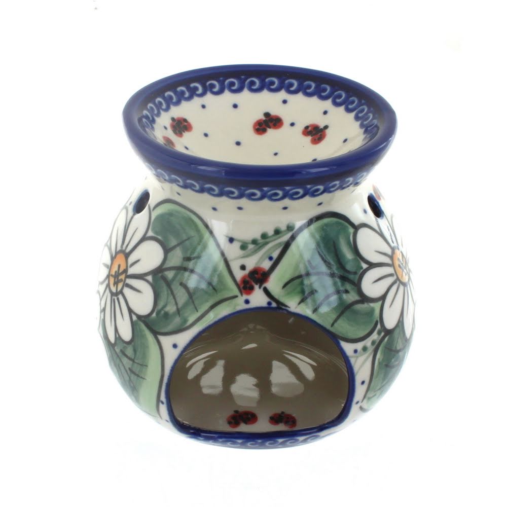 Blue Rose Polish Pottery | Ladybug Aromatic Warmer