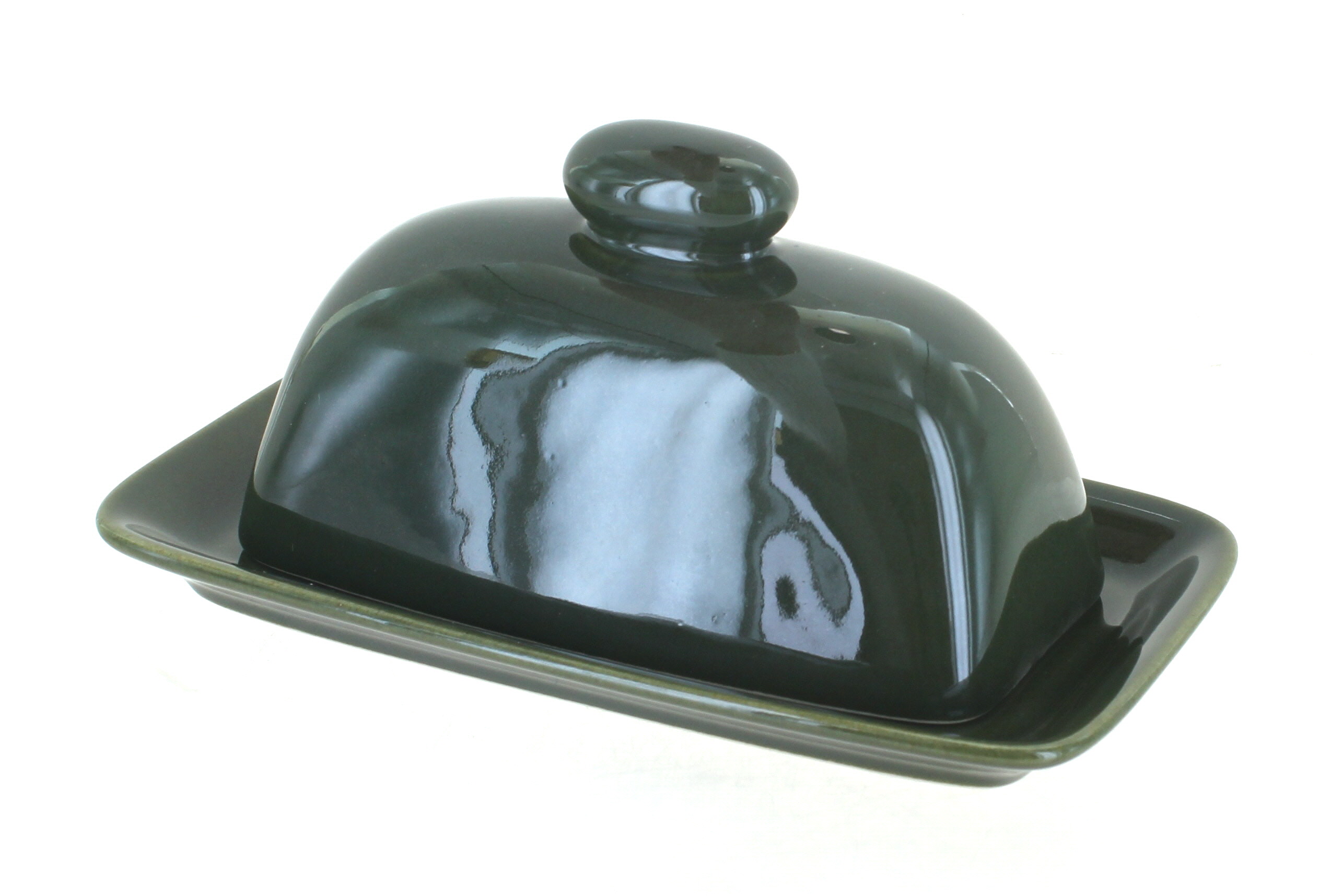 Blue Rose Polish Pottery | Olive Butter Dish