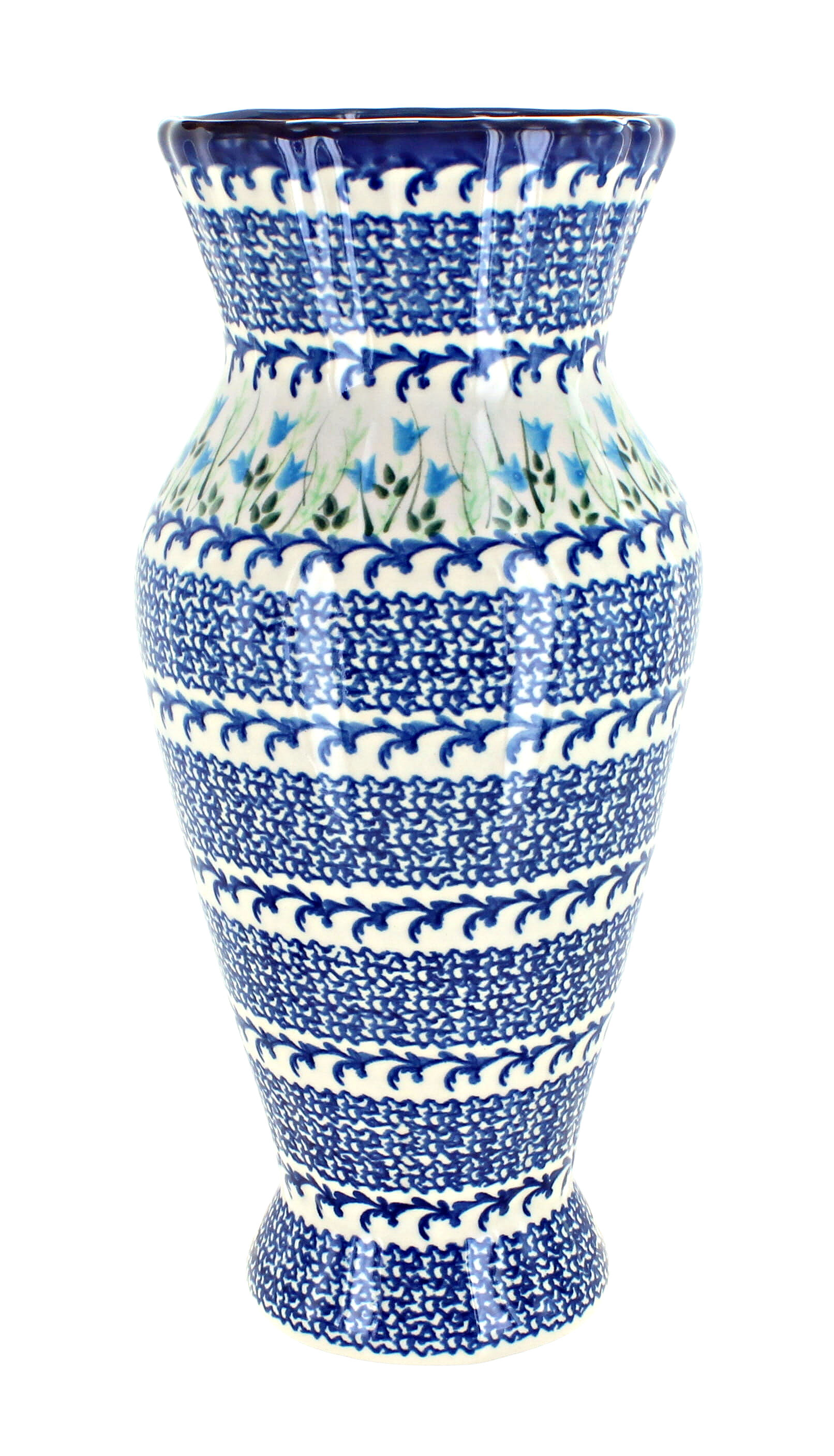 Blue Rose Polish Pottery | Misty Tall Vase