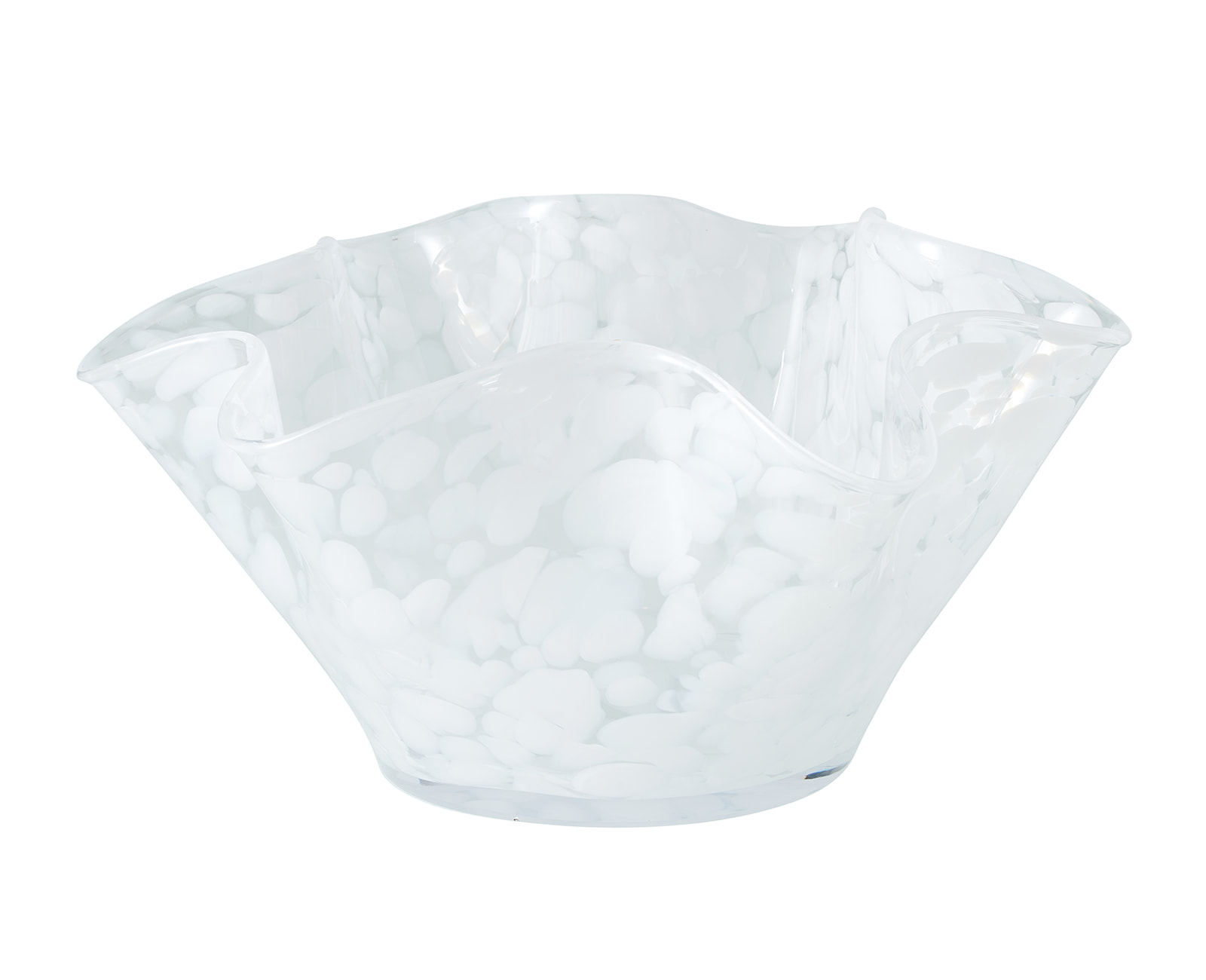 Blue Rose Polish Pottery | Opal Confetti Ribbon Bowl