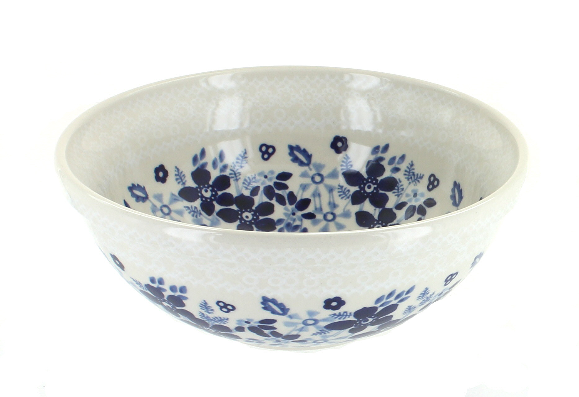 Blue Rose Polish Pottery | Elizabeth Cereal/Soup Bowl